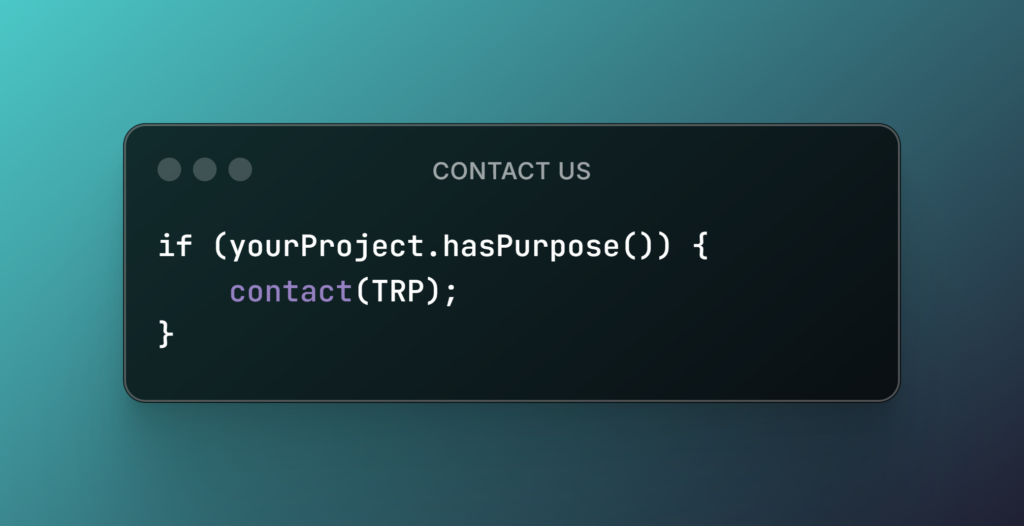 Επικοινωνία TRP | Στρατηγικό Web Design & Digital Projects